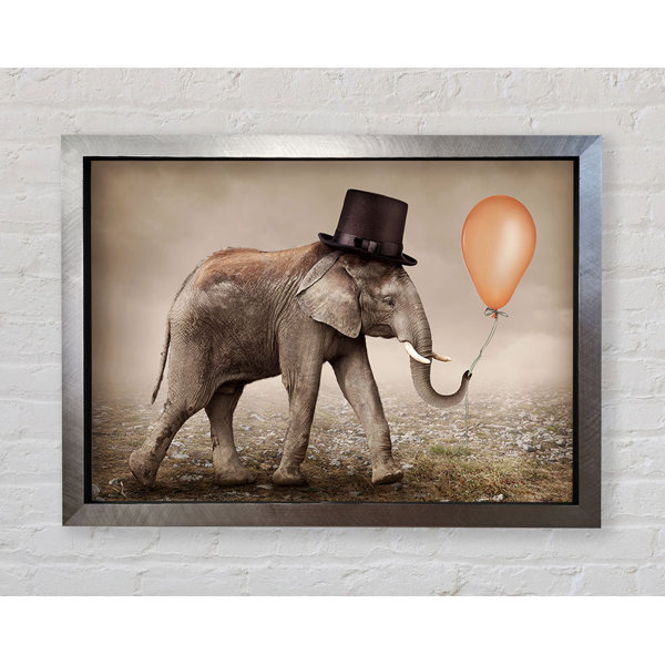 Bright Star Zylinderhut Elefant - Einzelner Bilderrahmen Kunstdrucke | Wayfair.de